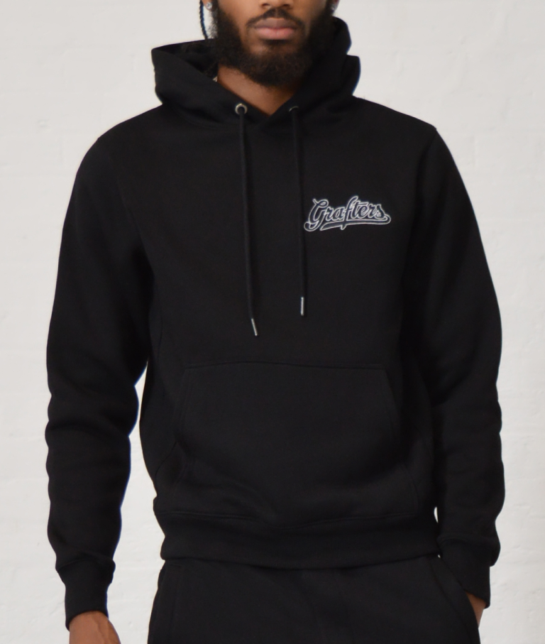 GRAFTERS TONAL HOODIE - BLACK – GRAFTERS | Premium Streetwear
